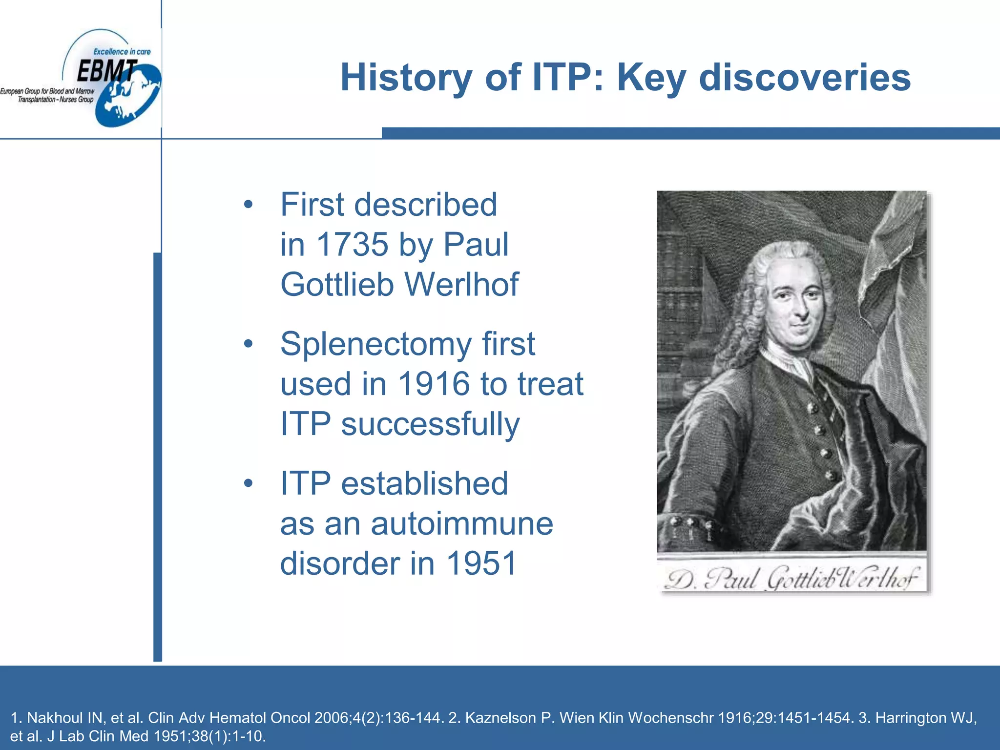 EBMT_Immune Thrombocytopenia (ITP)_Learning_Programme_March_2013.pptx