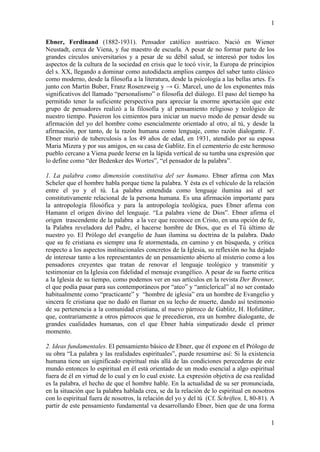 Ebner, Ferdinand (1882-1931) | PDF