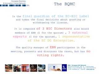 Become and EC-BIC Expert | PPT