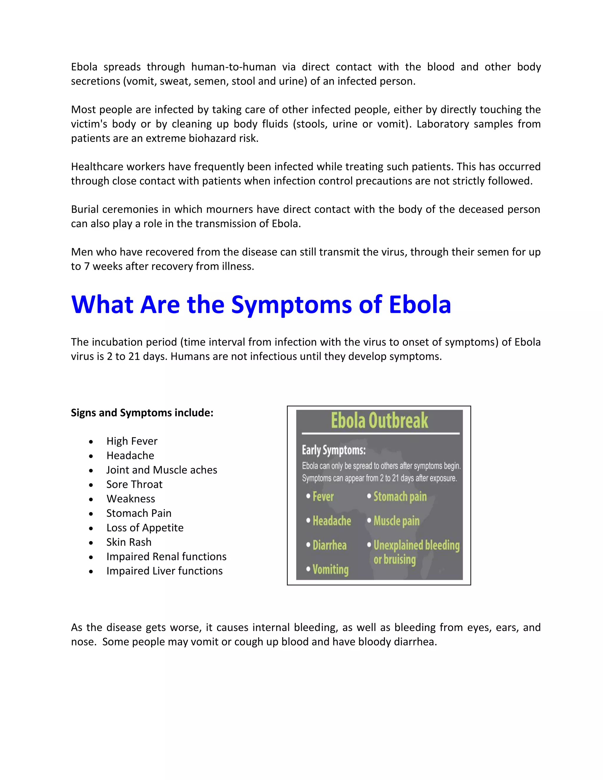 Ebola Pdf Infectious Diseases Diseases And Conditions