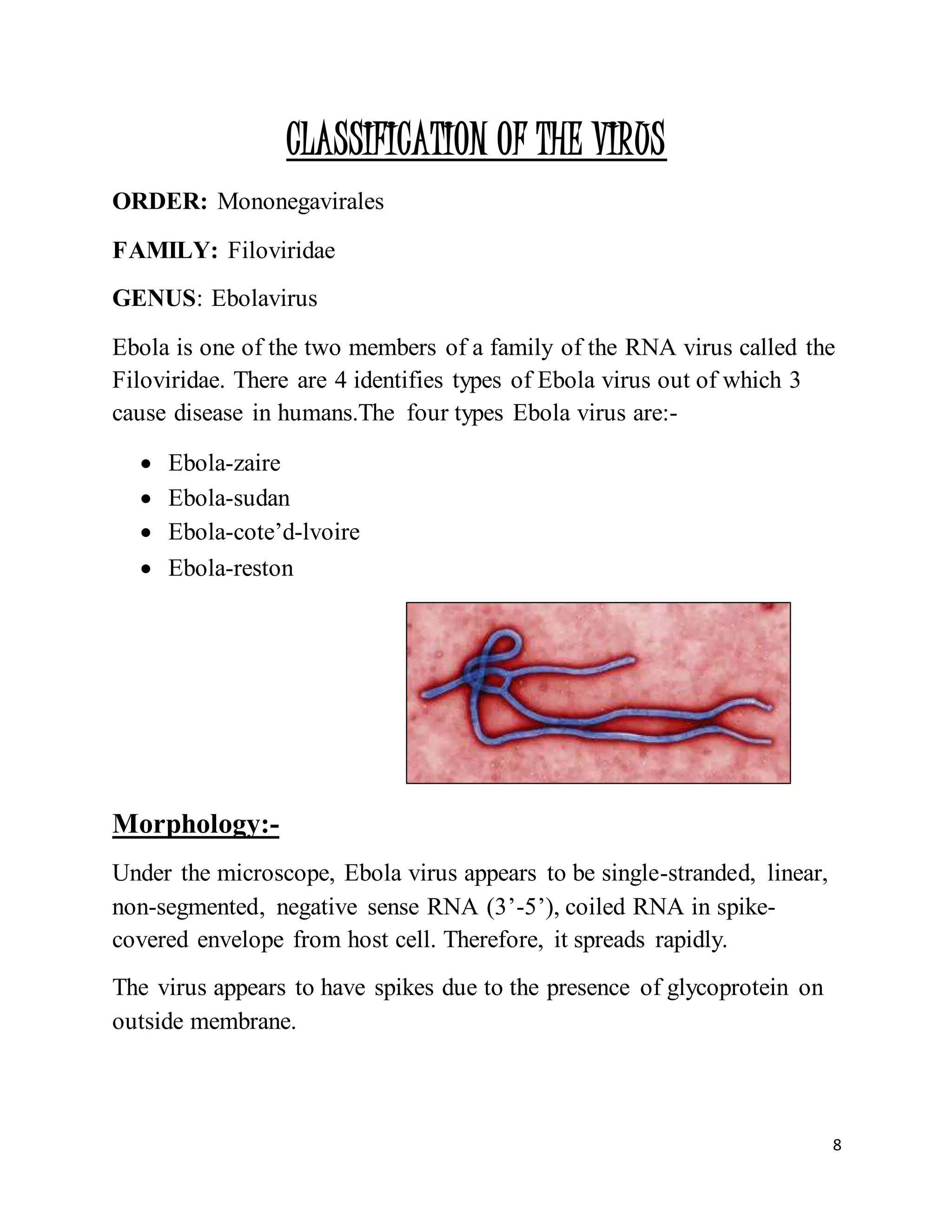 Ebola biology investigatory project | DOCX
