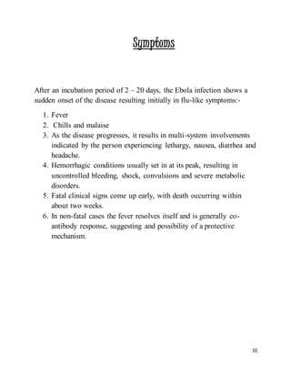 Ebola biology investigatory project | DOCX