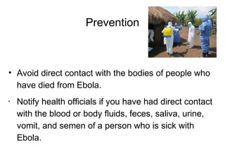 Ebola Virus Disease Ppt