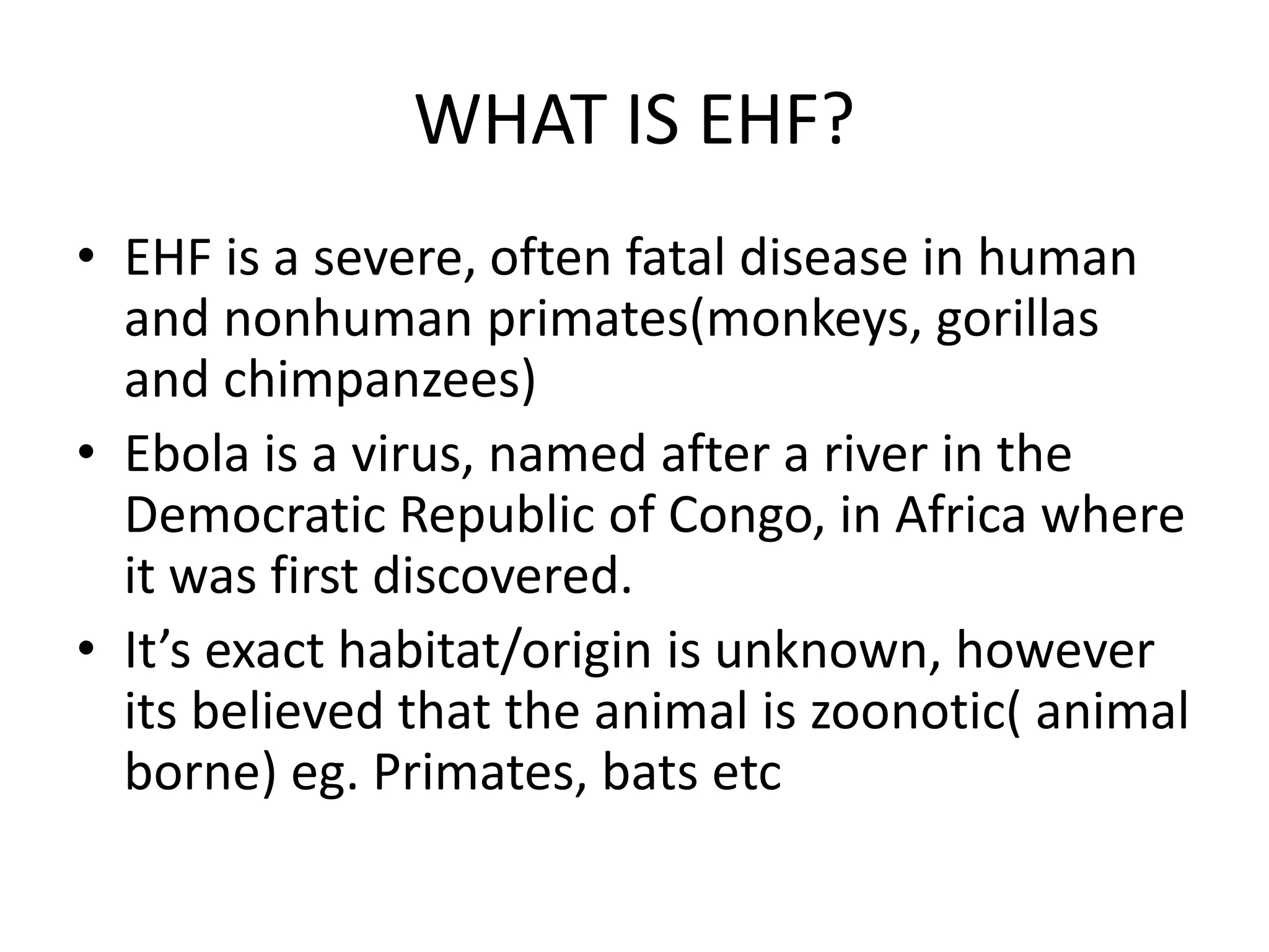 Ebola hemorrhagic fever | PPTX | Infectious Diseases | Diseases and ...