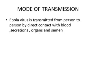 Ebola Hemorrhagic Fever Pptx