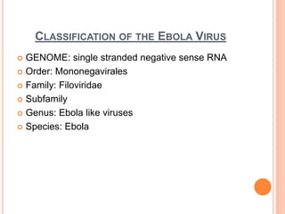 Ebola virus | PPTX