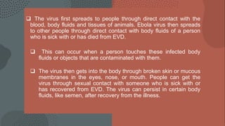 Ebola virus | PPTX | Infectious Diseases | Diseases and Conditions