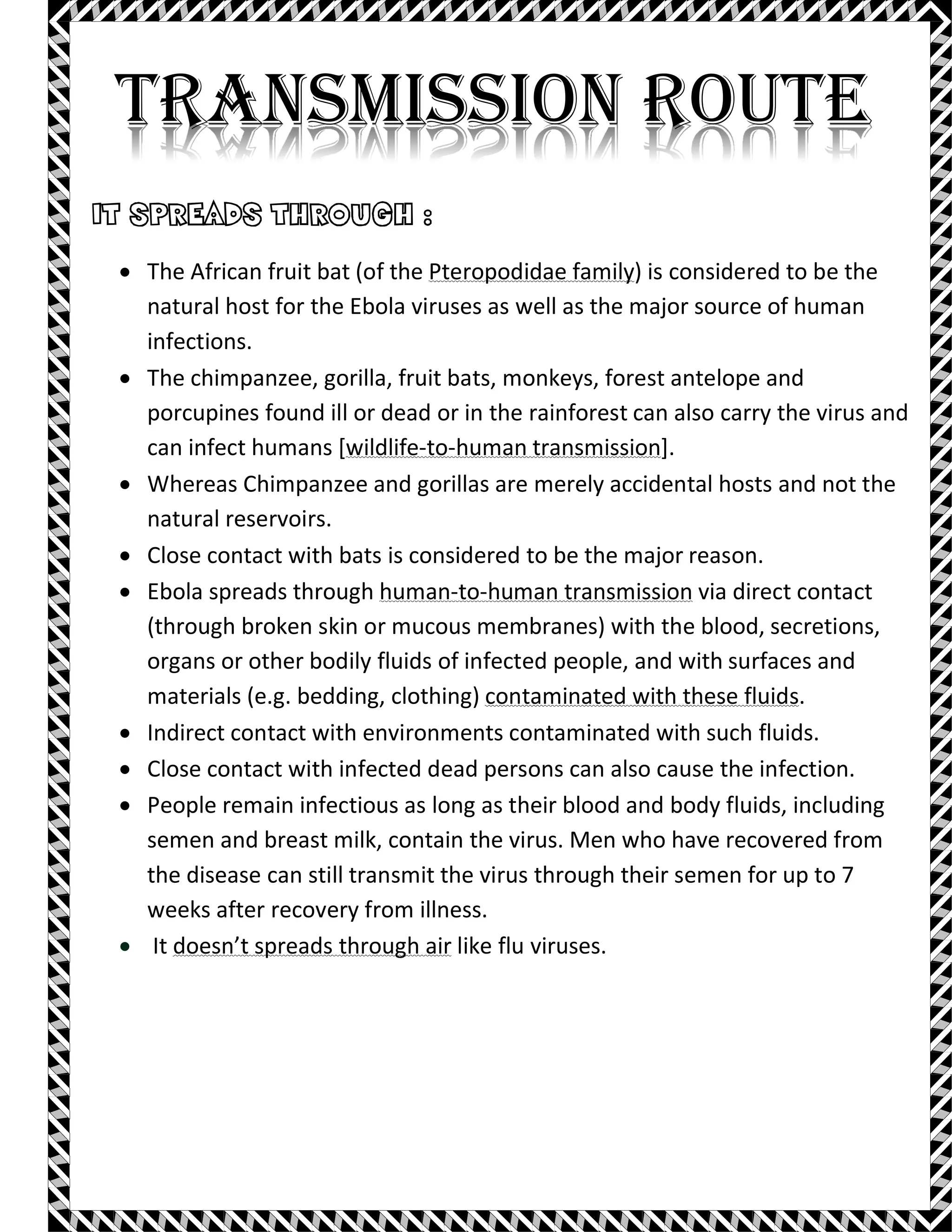 Ebola virus disease [ bio project ] | PDF