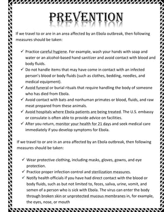 Ebola virus disease [ bio project ] | PDF