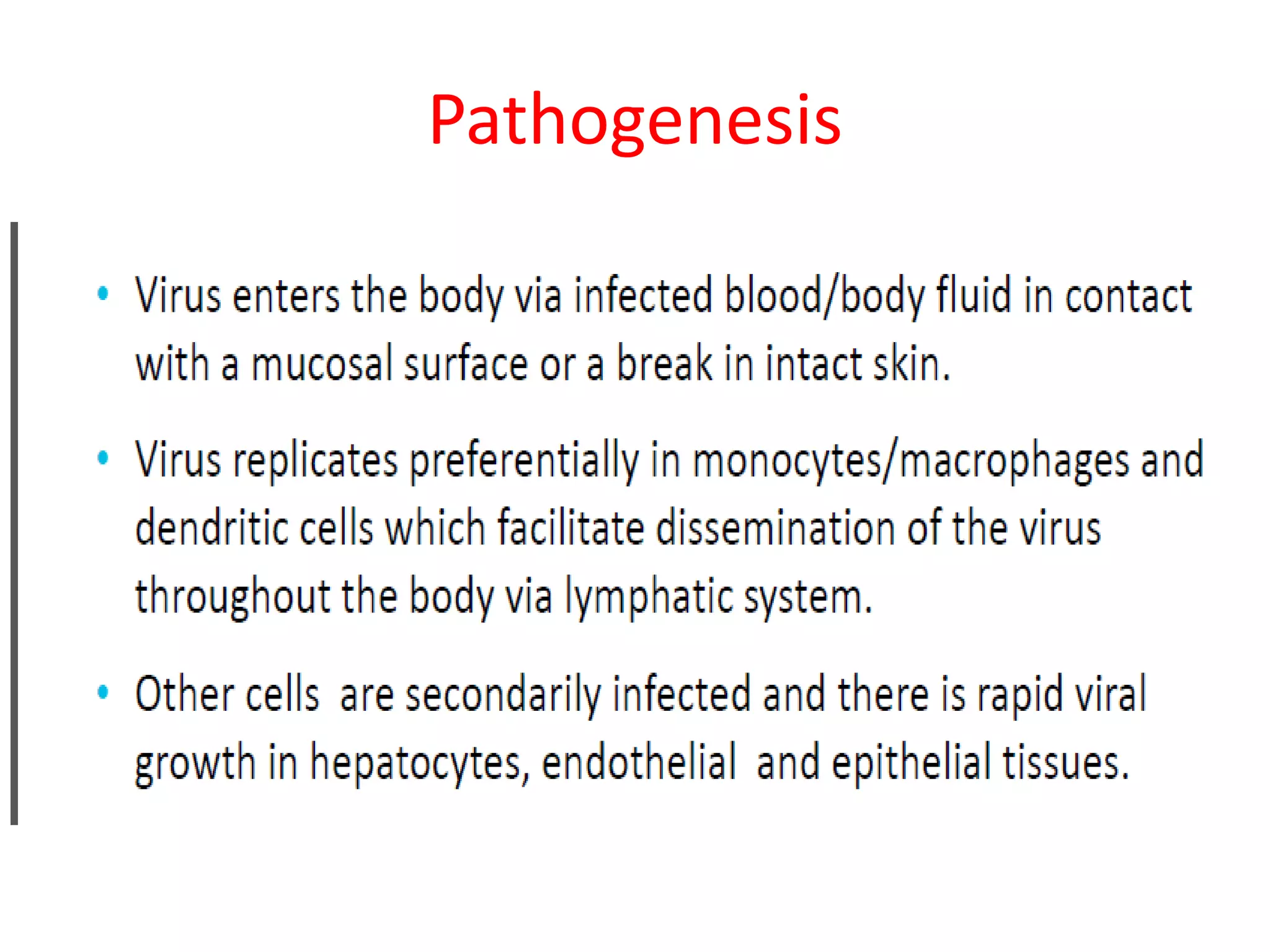 Ebola virus pathogenesis, lab diagnosis | PPTX