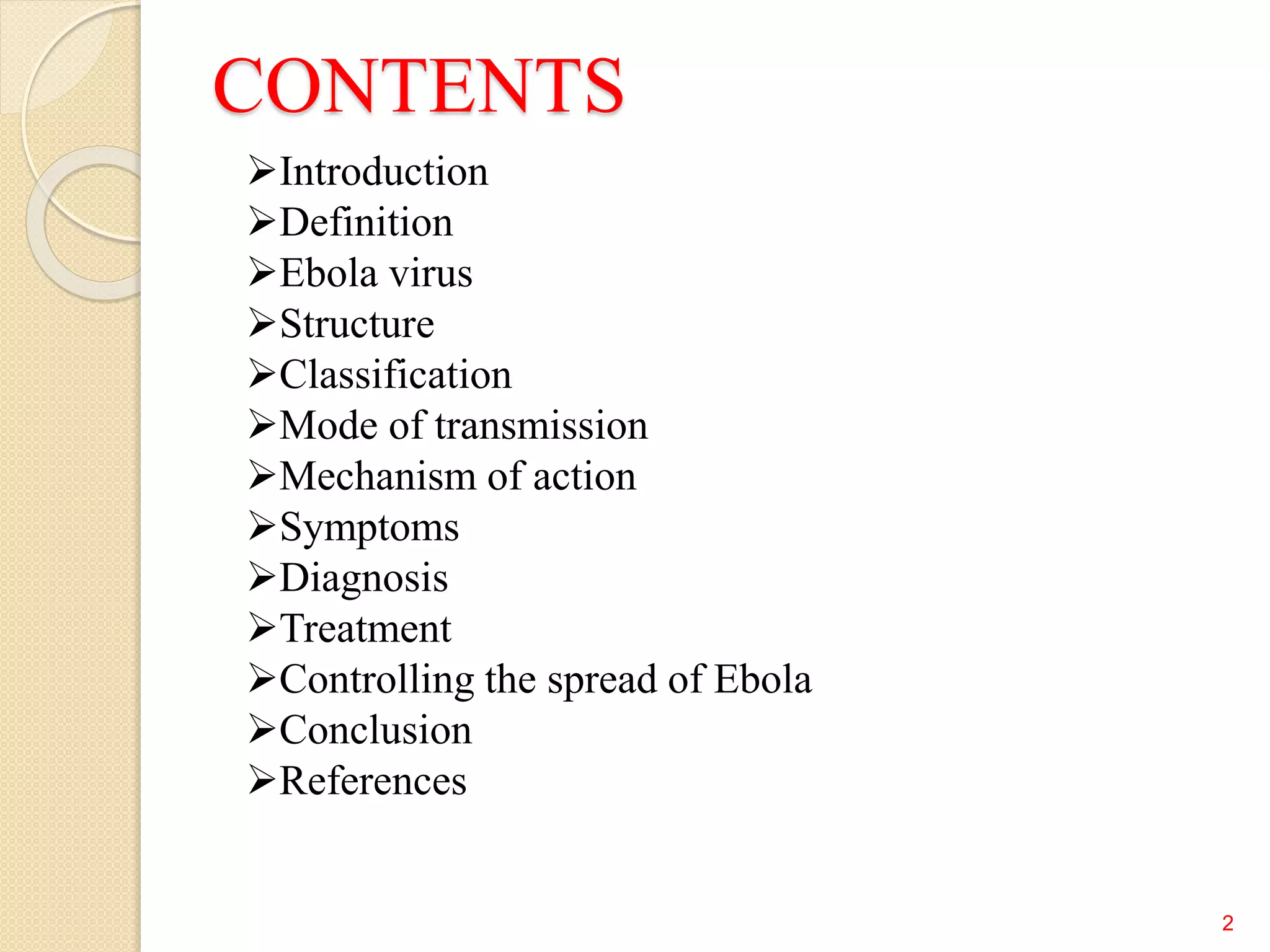 Ebola virus ppt | PPTX