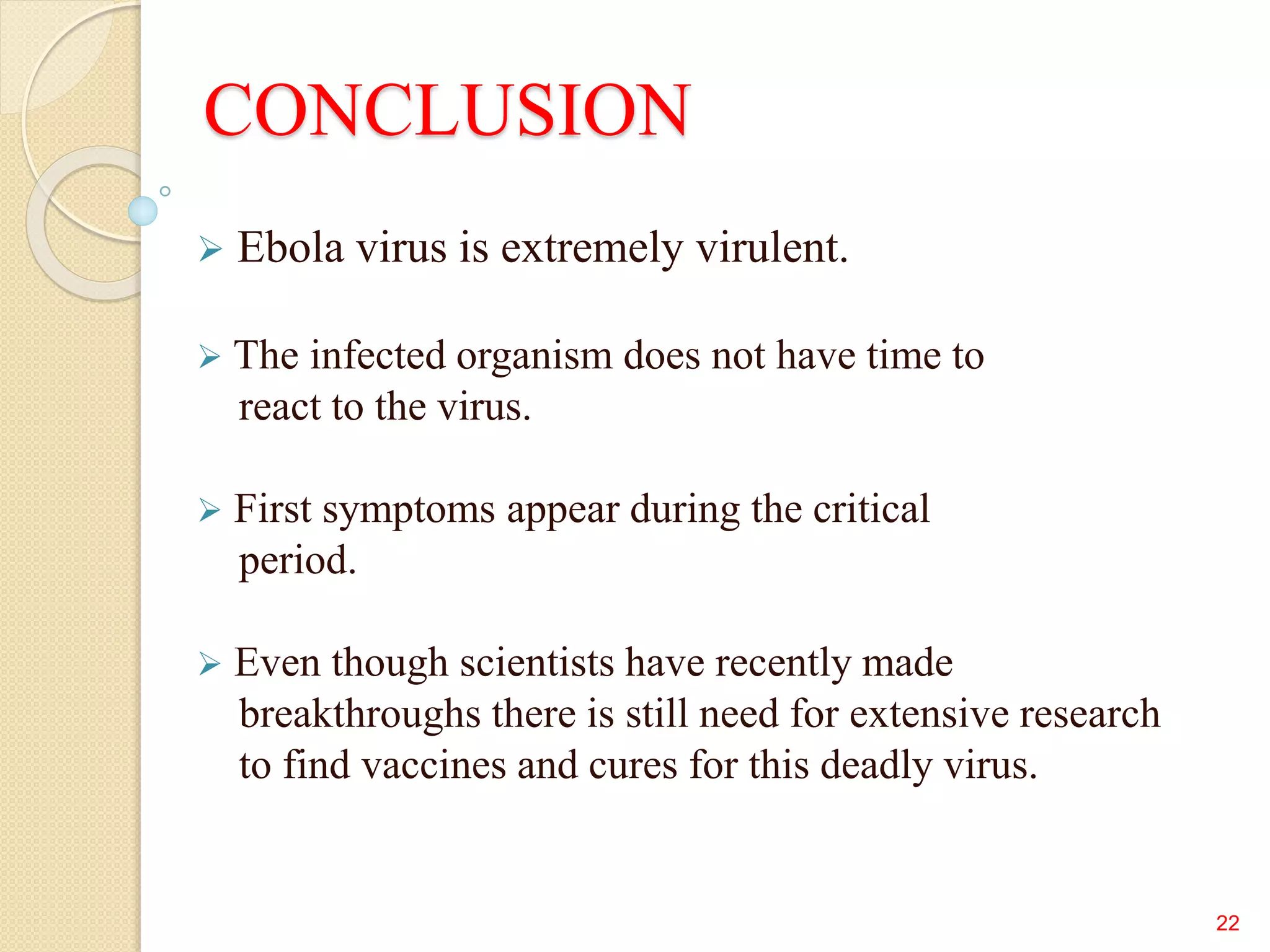 Ebola virus ppt | PPTX