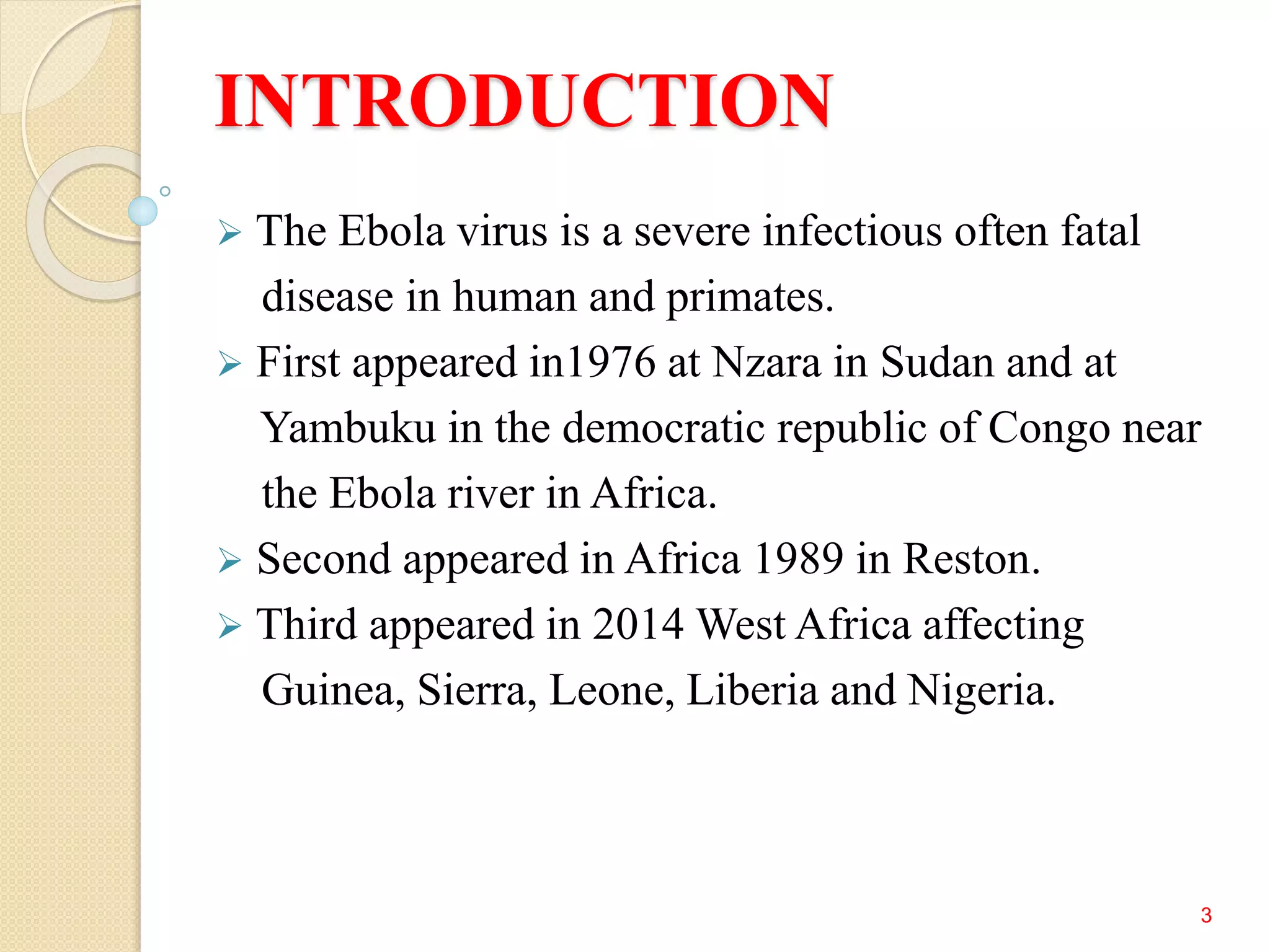 Ebola virus ppt | PPTX