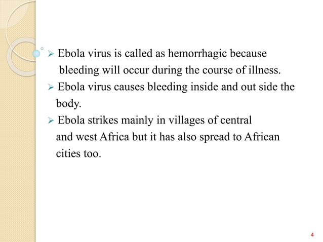 Ebola virus ppt | PPTX