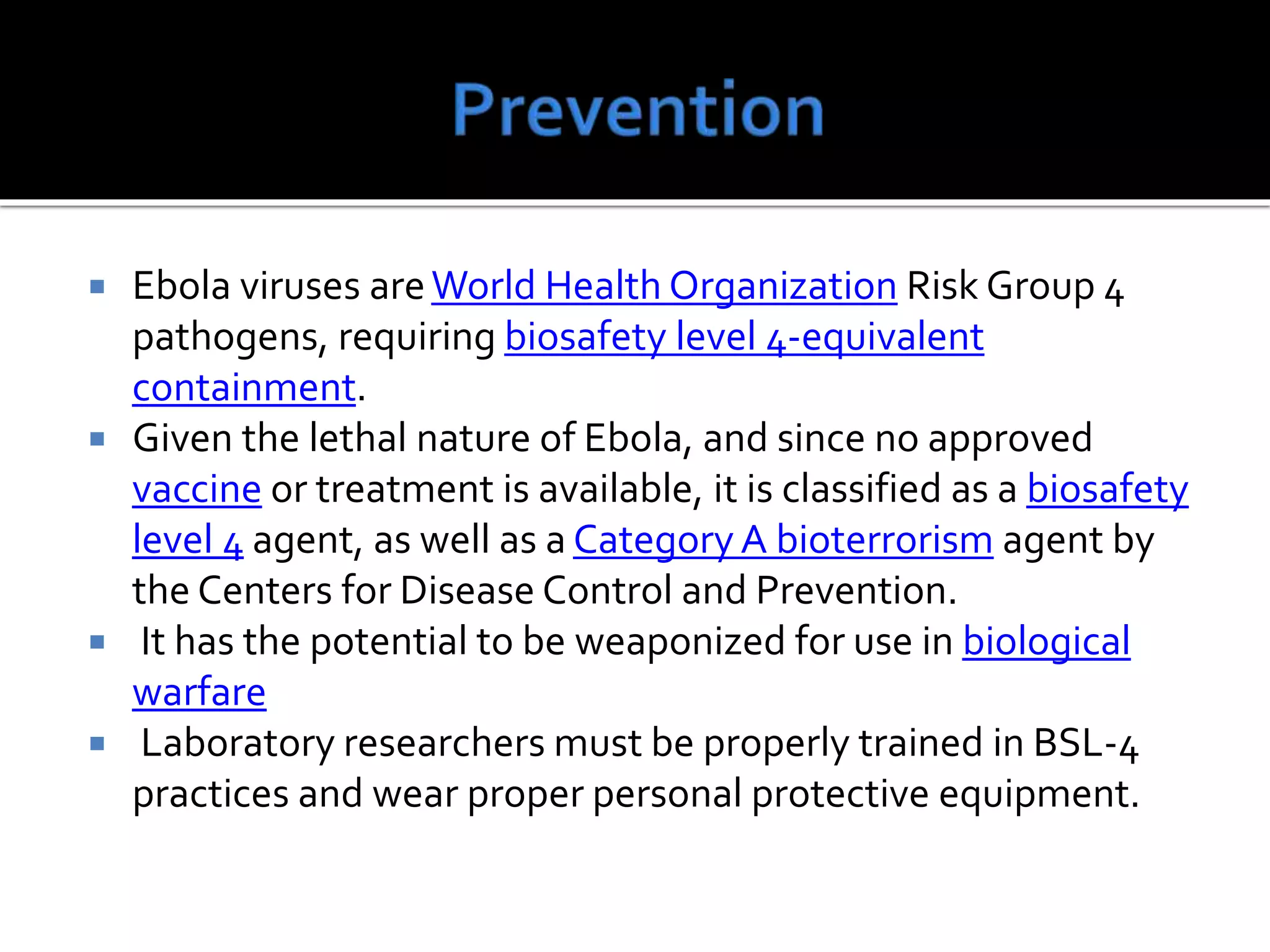 Ebola virus ppt | PPTX