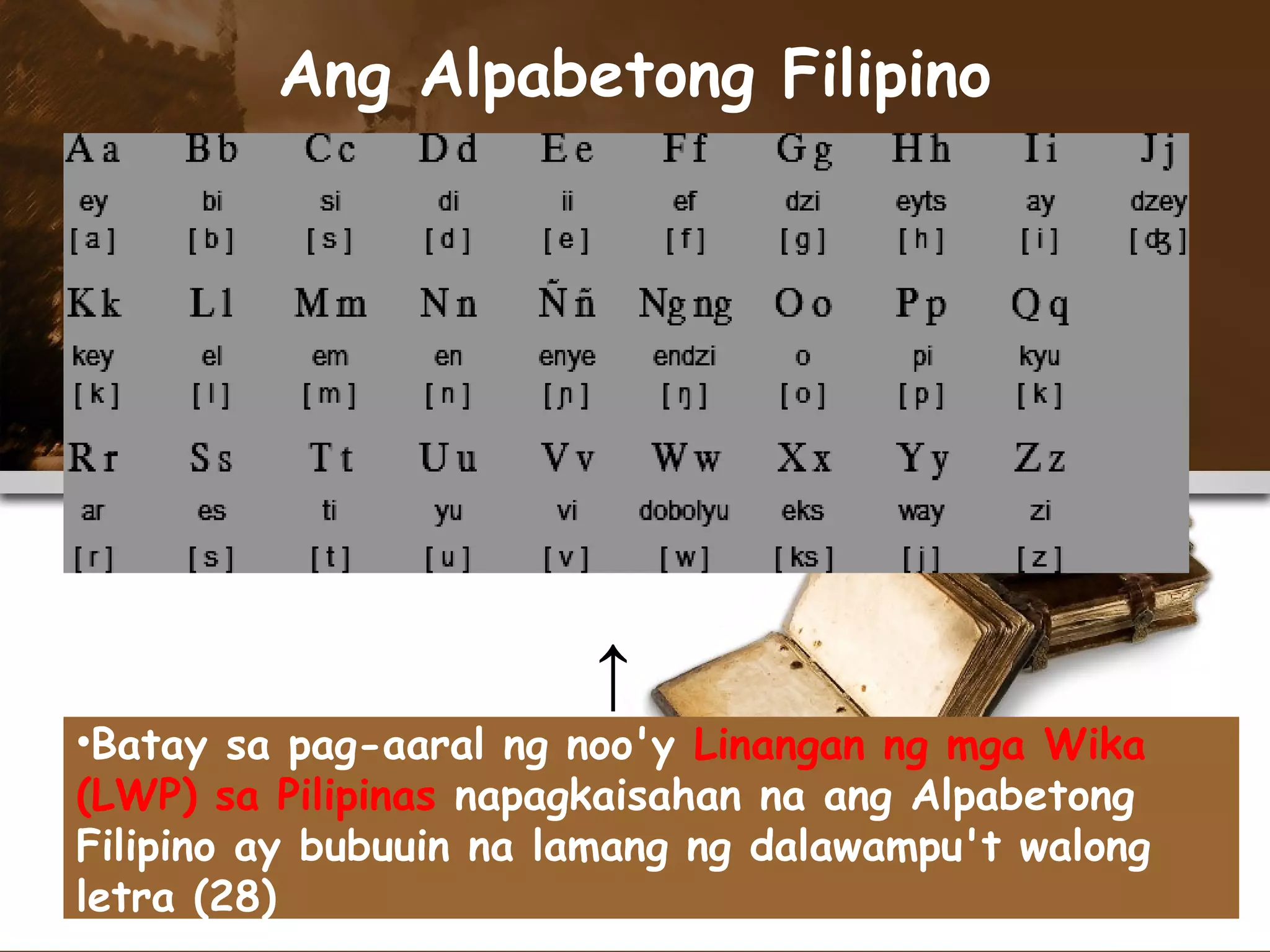 Ebolusyon ng Ortograpiyang Filipino | PPT