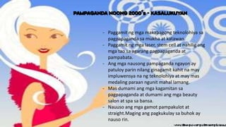 Ebolusyon ng pampaganda (kulturang popular) | PPTX