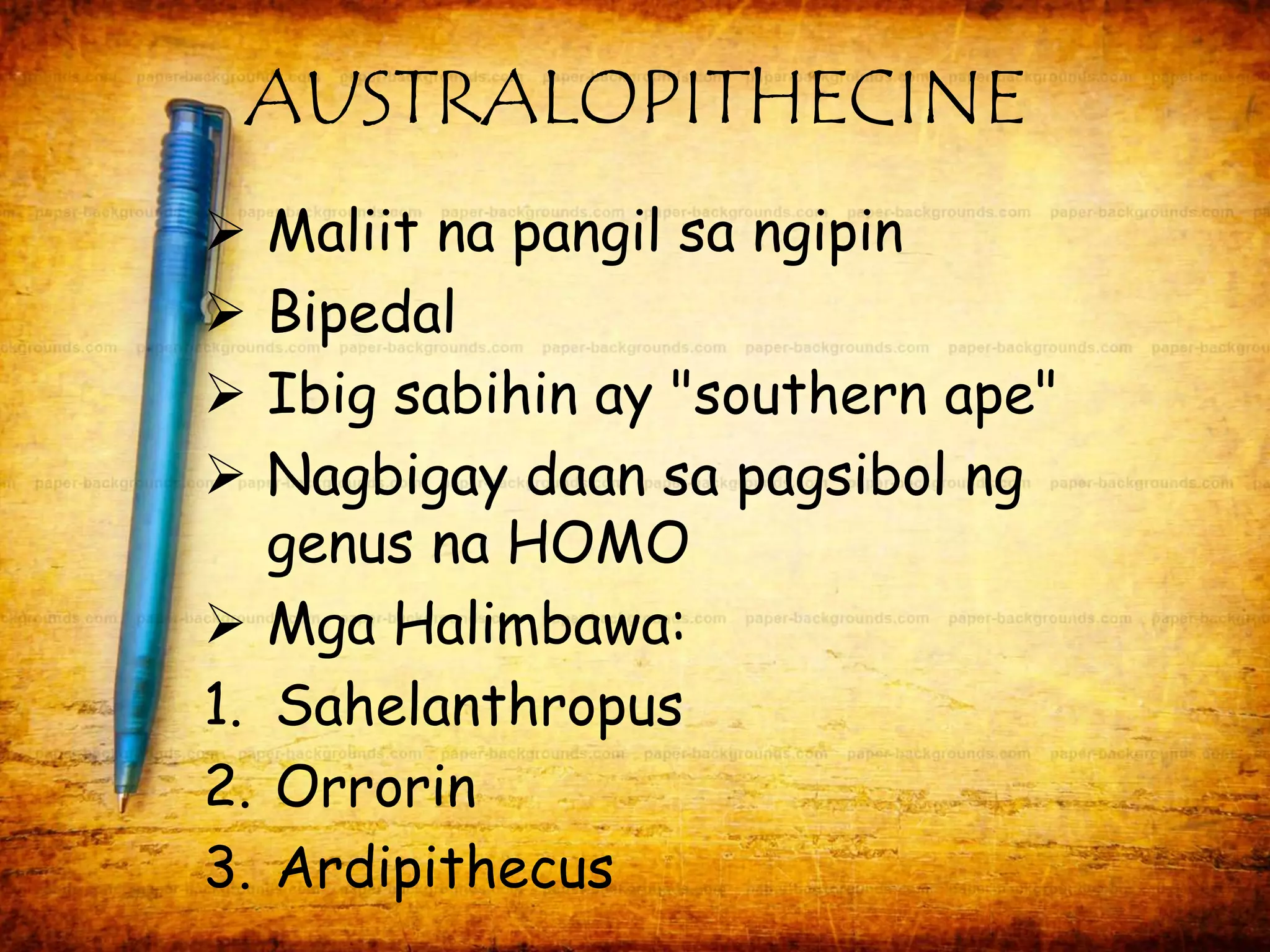 Ebolusyon ng tao | PPTX