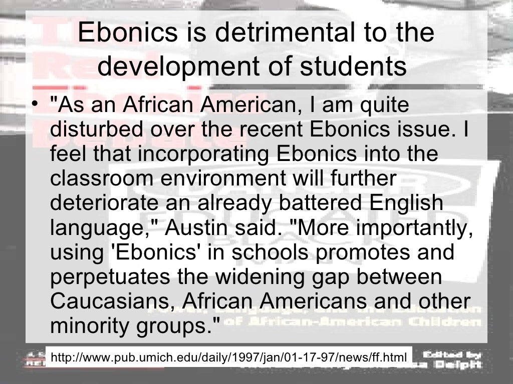 Ebonics (1)