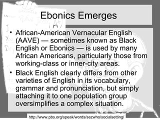 Ebonics