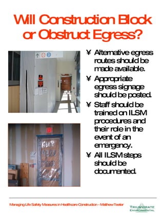 Interim Life Safety Measures in Healthcare Construction | PPT | Civil ...