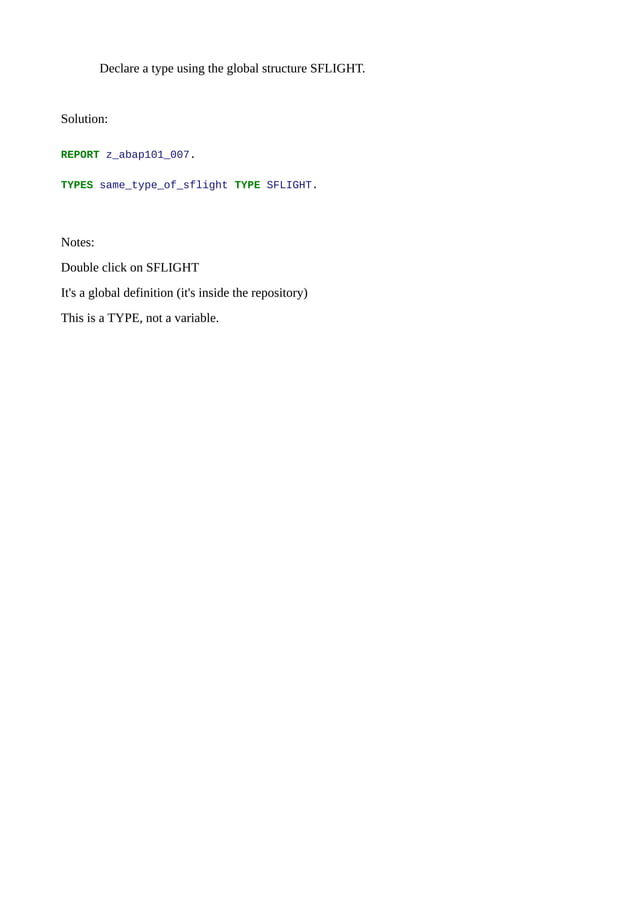 Ebook abap-101-exercises-beginner-starting-from-scratch | PDF