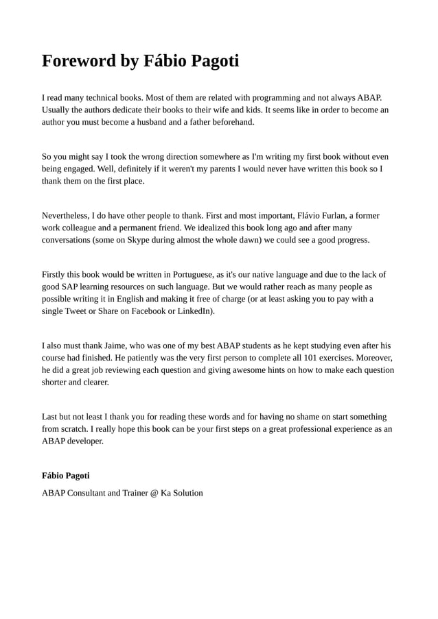 Ebook abap-101-exercises-beginner-starting-from-scratch | PDF