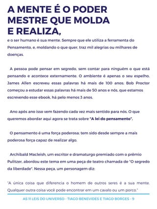 Ebook as-11-leis-do-universo-tiago-benevides-e-tiago-borges | PDF