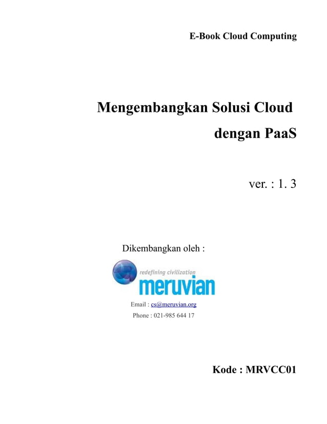 Mengembangkan Solusi Cloud dengan PaaS | PDF