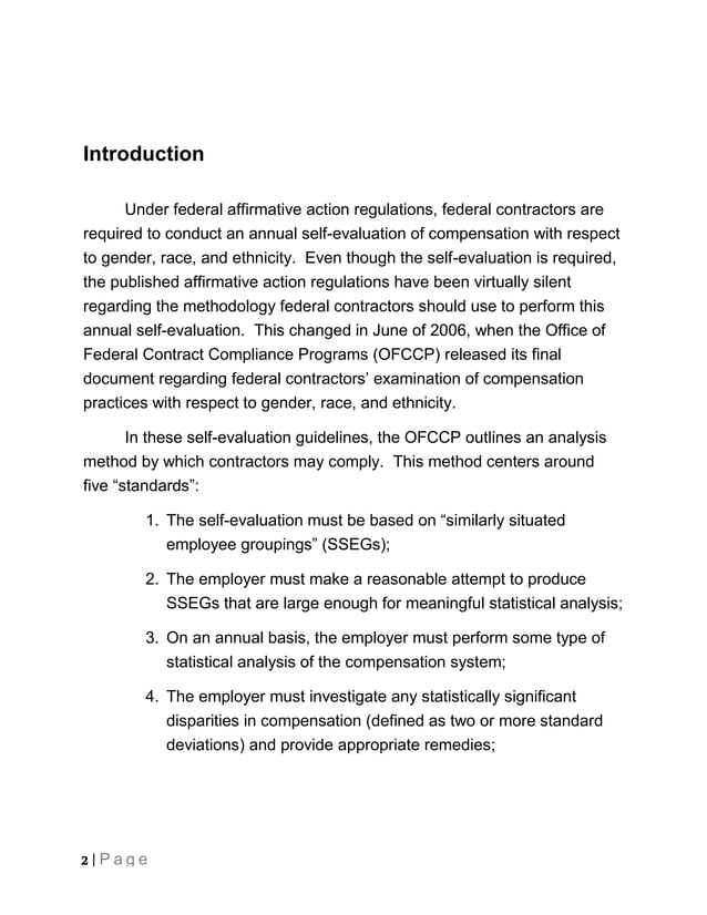 eBbook: Five Standards For An OFCCP Compliant Compensation Self ...