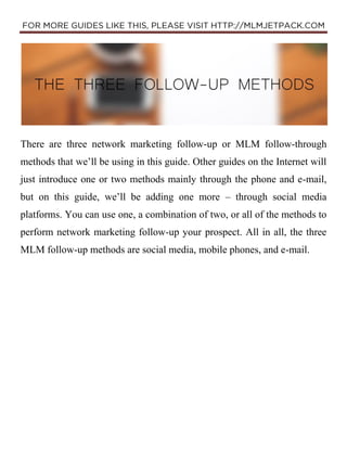 The ABCs of Effective MLM Follow-Up That Will Increase Your Sales (PDF ...