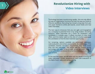 E-book -A Talview Video Interview Guide | PDF