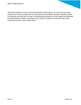Colaborative Robots - Introduction | PDF