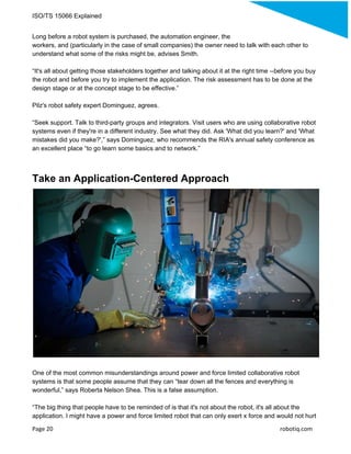 Colaborative Robots - Introduction | PDF