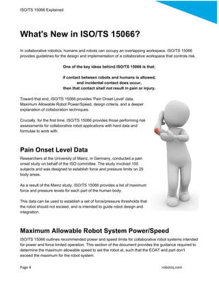 Colaborative Robots - Introduction | PDF