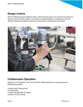 Colaborative Robots - Introduction | PDF