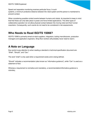 Colaborative Robots - Introduction | PDF