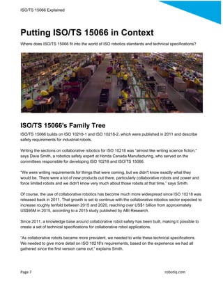 Colaborative Robots - Introduction | PDF