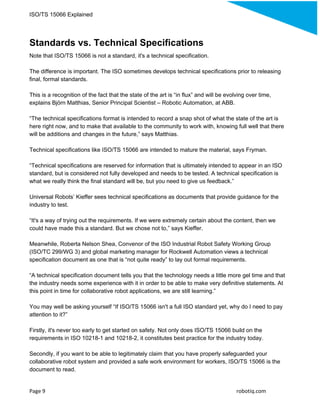 Colaborative Robots - Introduction | PDF