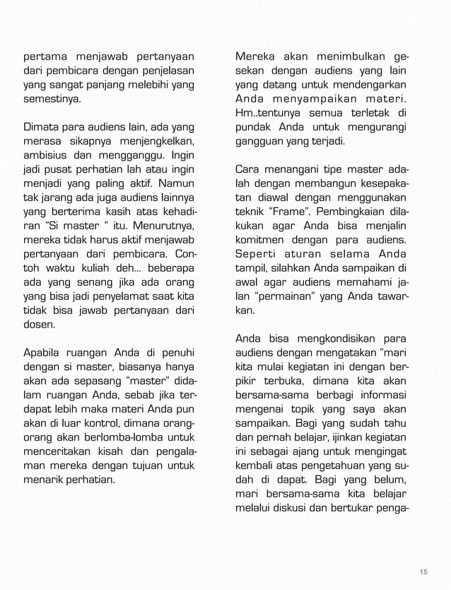 Kenali, pahami dan hadapi audiensmu | PDF