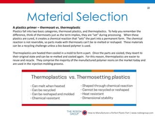 Manufacturing a Perfect Plastic Part Ebook | PPTX