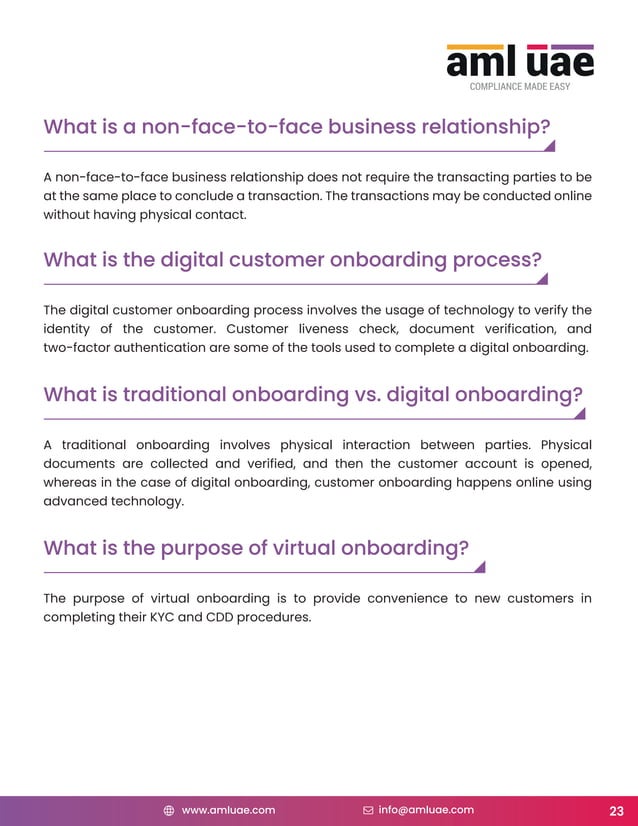 AML Risk Management for Non-Face-to-Face Customers: A Compliance Guide ...