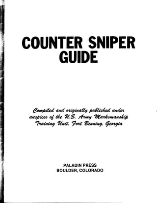 (Ebook) Paladin Press Us Army Counter Sniper Guide | PDF