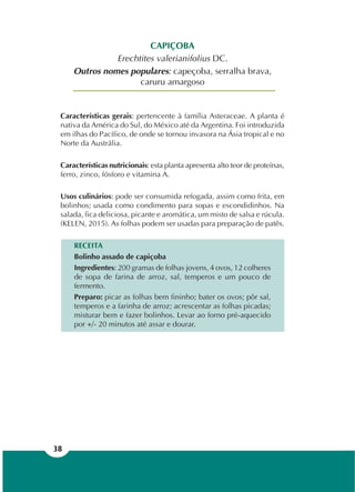 Plantas Alimentícias Não Convencionais – PANC: resgatando a soberania ...