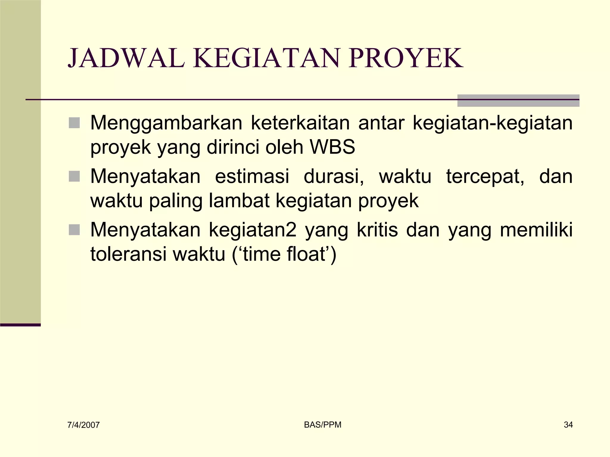 Ebook presentasi pengantar manajemen proyek | PDF