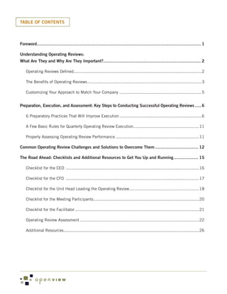 Quarterly Operating Reviews: Moving Your Business Forward by Looking ...