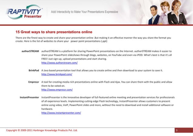 100 Resources for Presenters | PPT