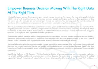 Guide on how to replicate your MS Dynamics NAV Databases | PPT