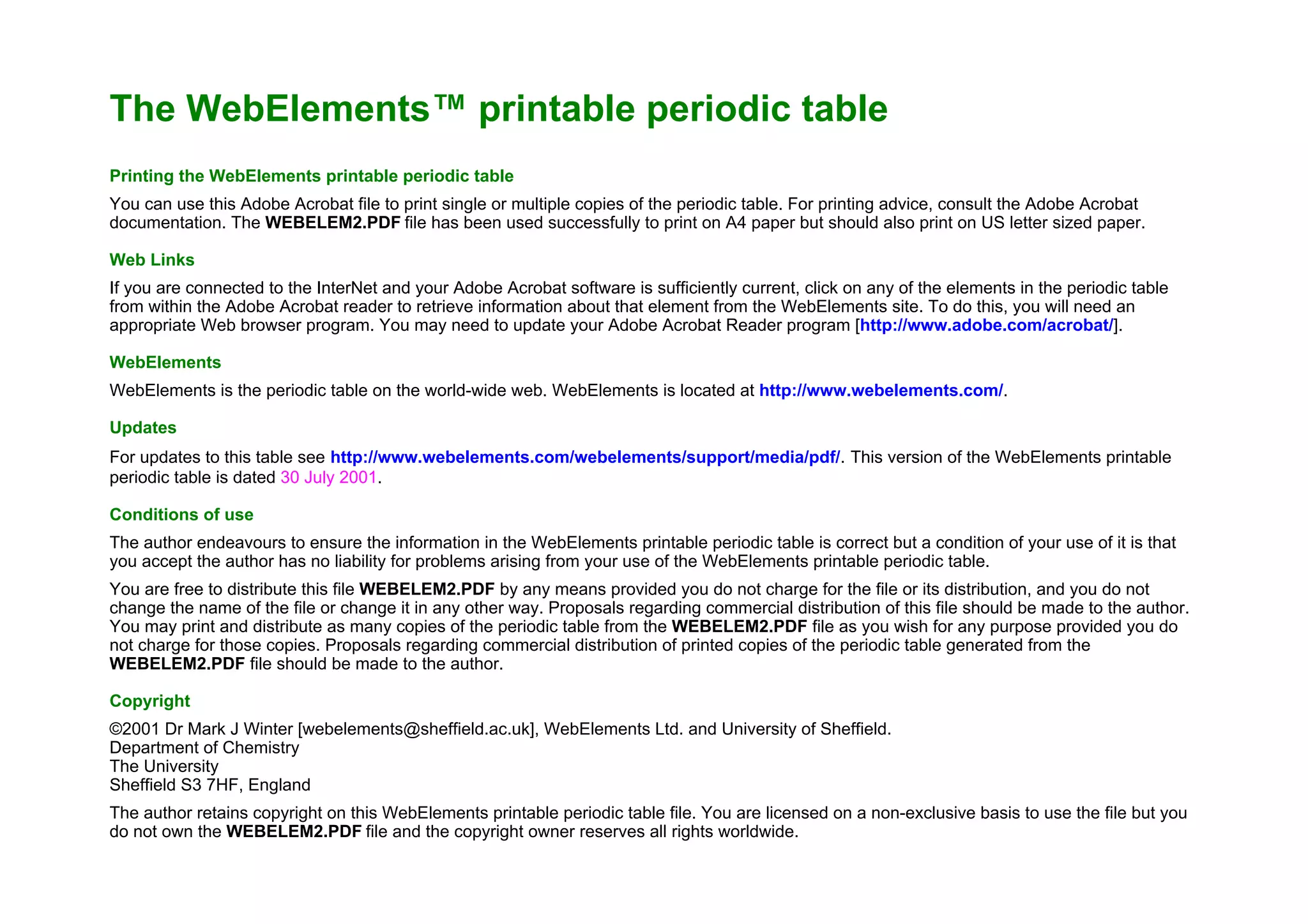 (Ebook science) - the periodic table | PDF