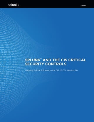 Ebook: Splunk SANS - CIS Top 20 Critical Security Controls | PDF